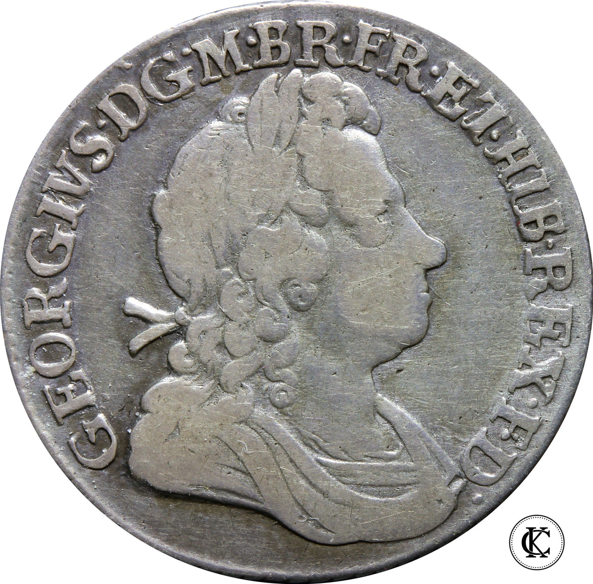 1723 George I Shilling French arms at date – Kos Coins
