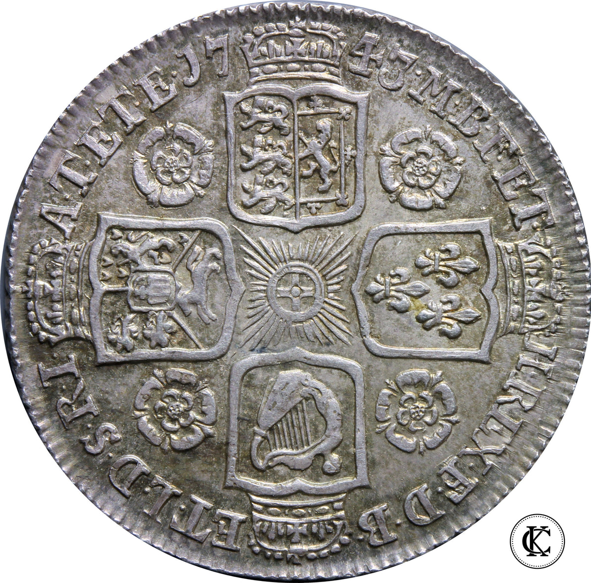 1743 George II SHILLING – Kos Coins