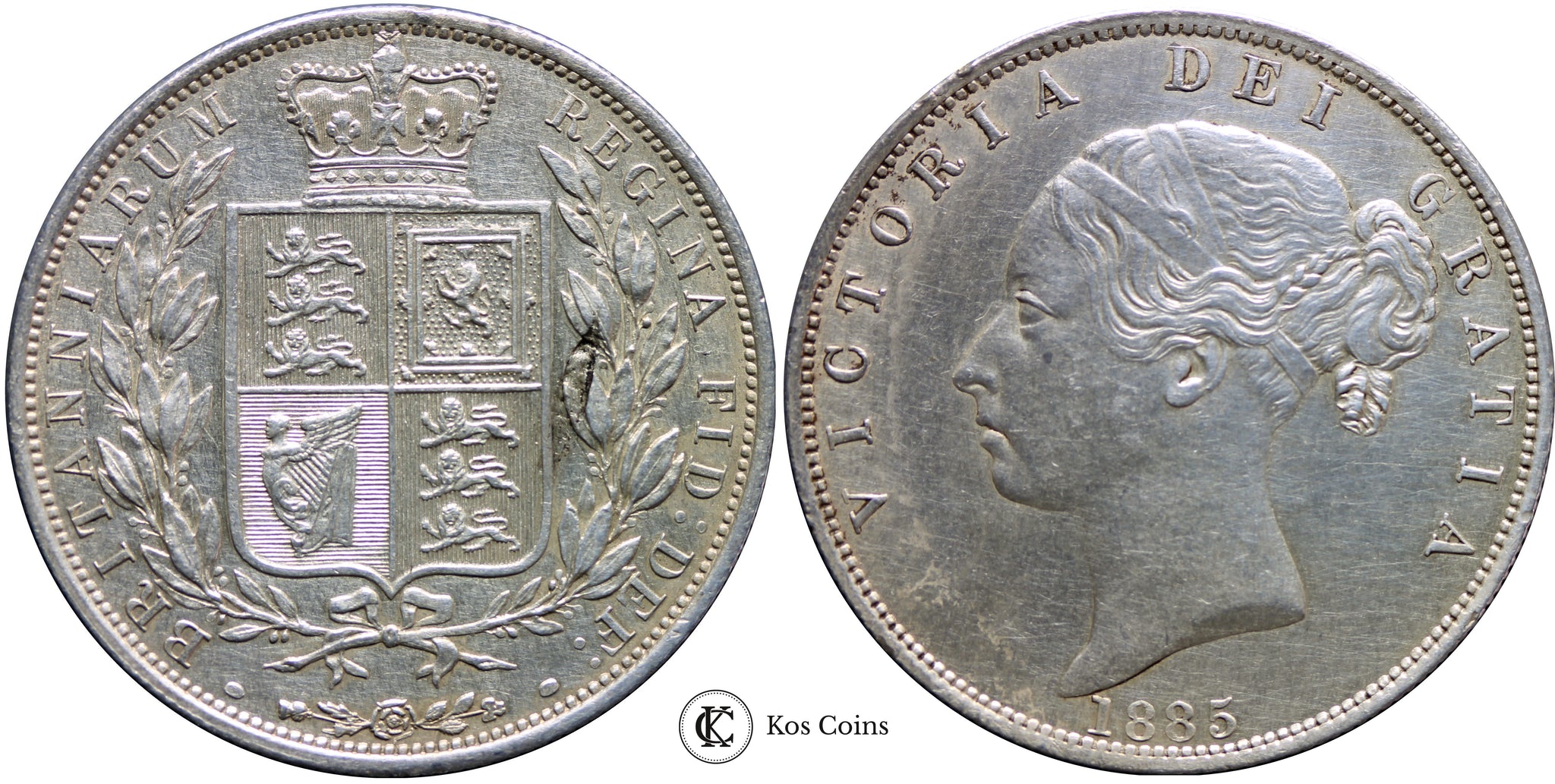 1885 Victoria Half Crown – Kos Coins